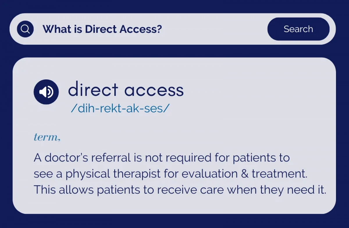 Direct Access - SportsMed Physical Therapy
